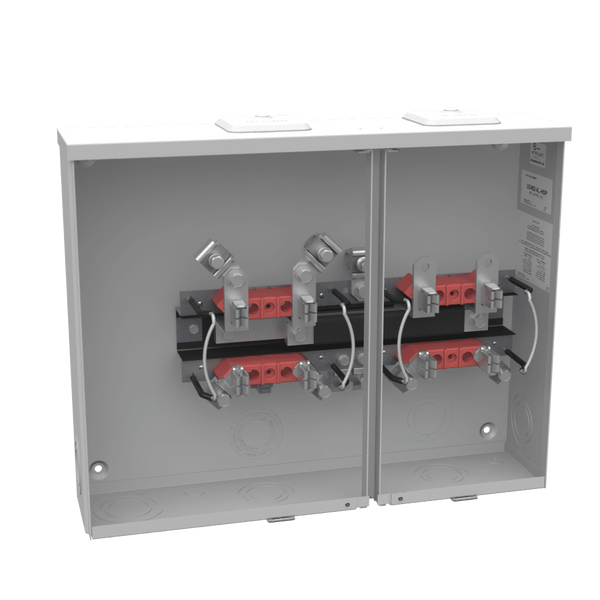 Meter Base, 2 Position, 100A, Socket, 300VAC, Horizontal, Ringless ...